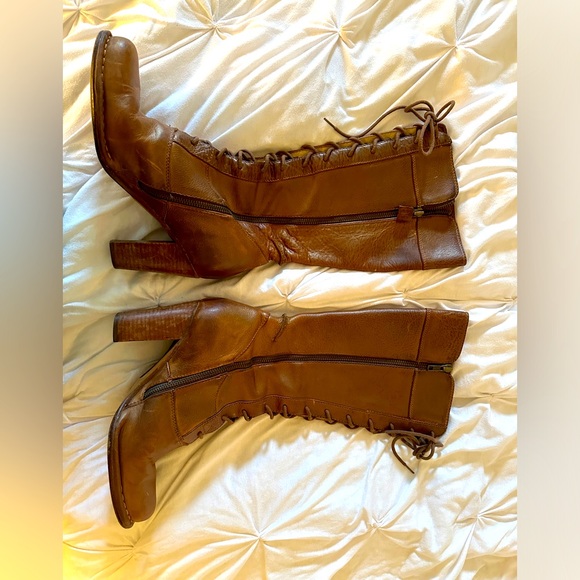 Frye | Shoes | Vintage Frye Villager Lace Leather Boots | Poshmark